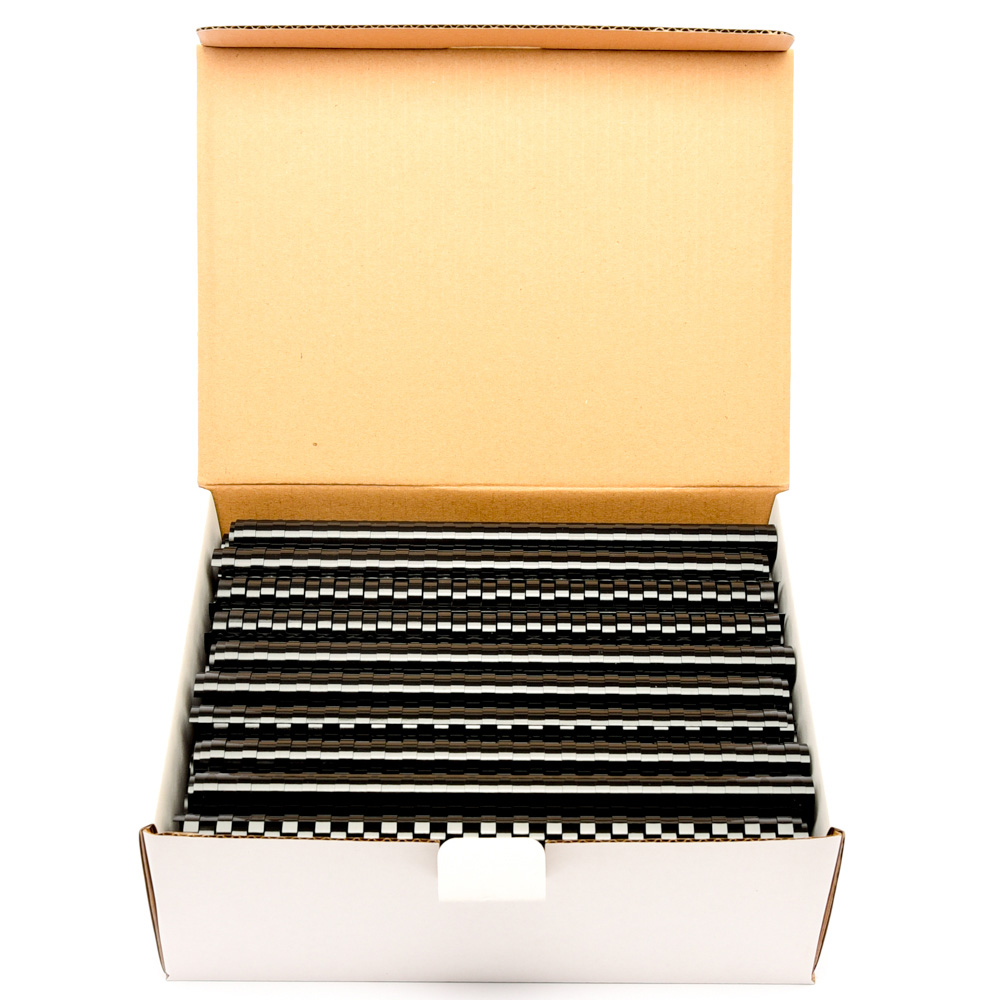 HOP Binding Comb Black 19mm (3/4 in) Letter Size 09900 per comb