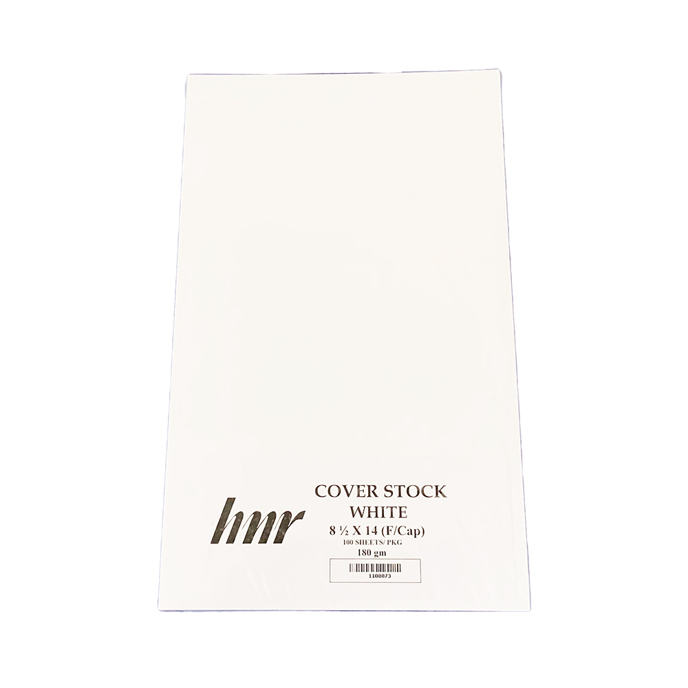 HNR Cover Stock Paper Legal White 180gsm ea-pk/100 1100073