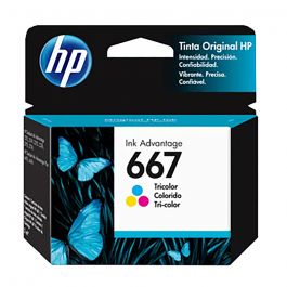 HP Inkjet Cartridge #667 Colour 3YM78AL