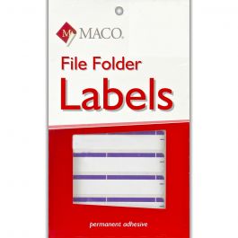 Maco File Folder Label Purple FF-L10