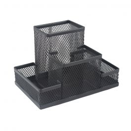 FOROFIS Mesh Desk Organiser Black 91310