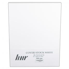 HNR Cover Stock 8.5 in x11 in (Letter) White 300gsm ea-pk/50 1100513