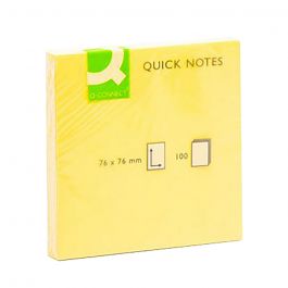 Q-Connect Sticky Note 3 x 3 Yellow KF10502 per pad