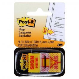 3M Post-It Flag Tape - Sign Here - pk/50 680-9