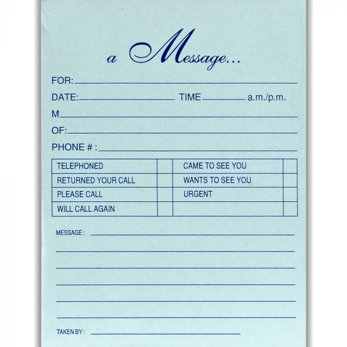 HNR Telephone Message Pad
